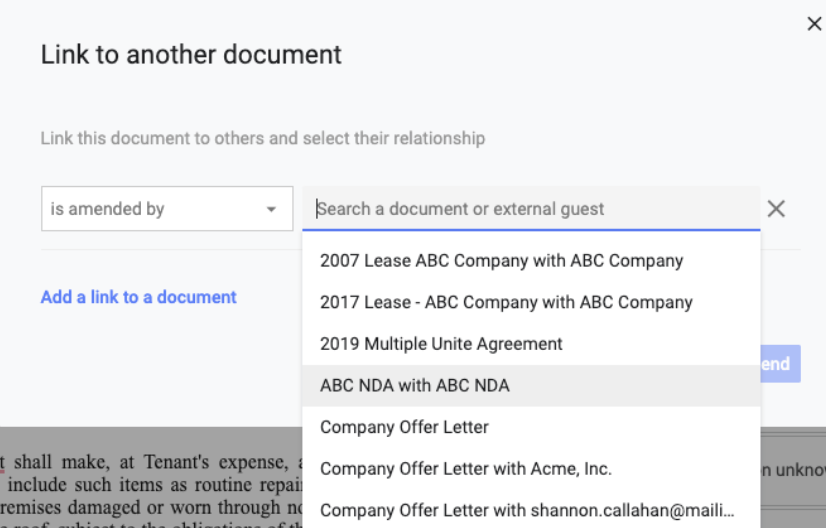 Linking Documents Together